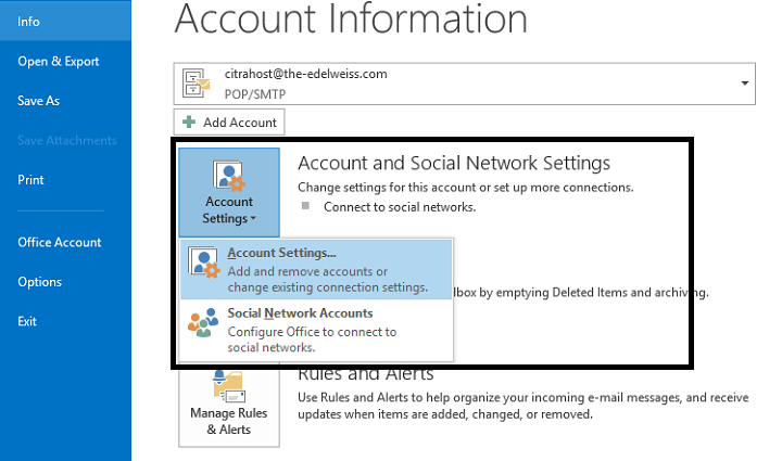 Tutorial Setting Email Hosting Pada Microsoft Outlook - Citrahost