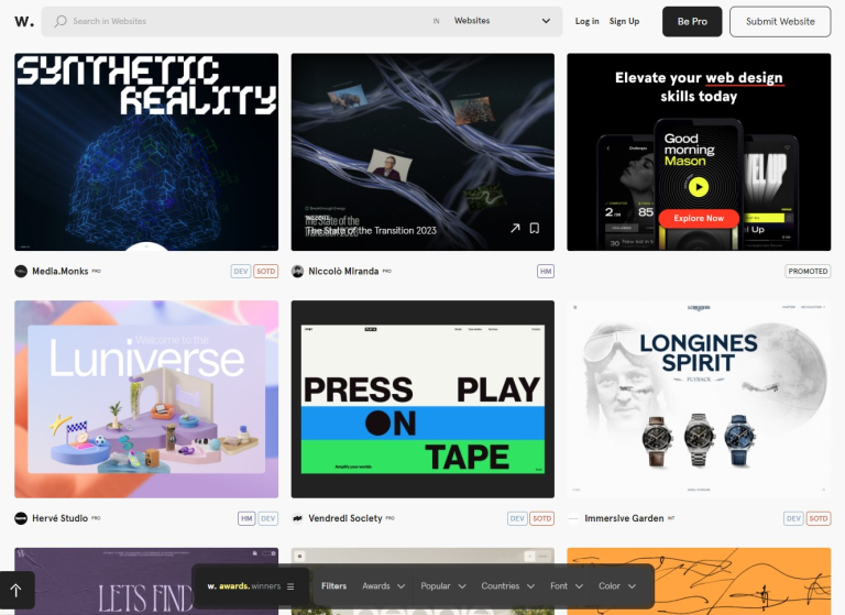 6 Sumber Referensi Website untuk Mencari Inspirasi Desain Web ...