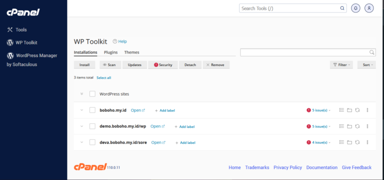 Cara Menggunakan WP Toolkit untuk Memperbarui dan Mengamankan WordPress - Citrahost